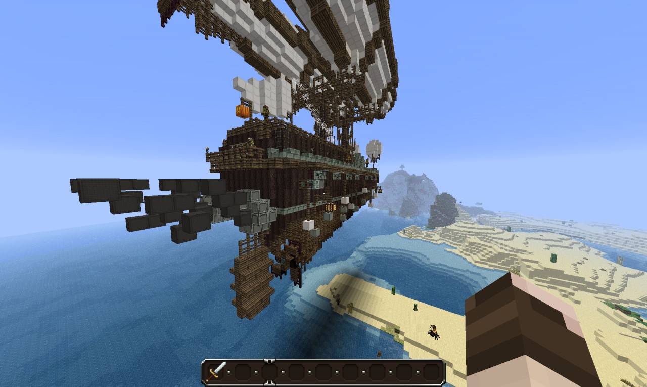 Dreadnought class airship Minecraft Map